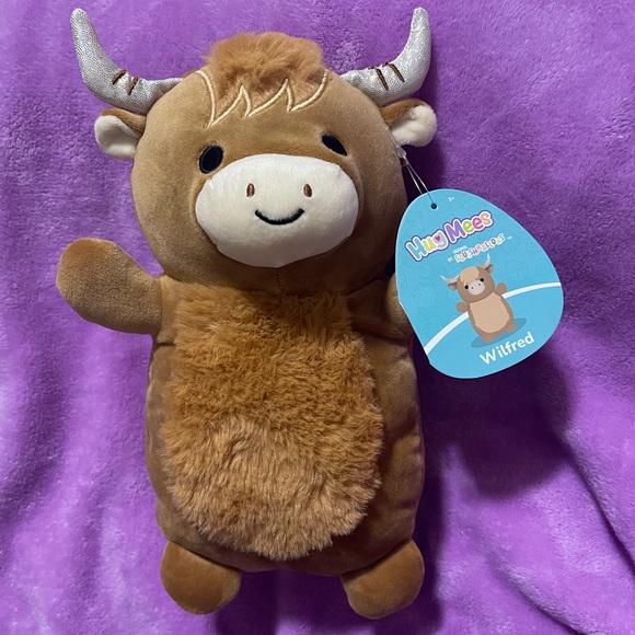 Squishmallows | Other | Wilfred The Highland Cow Squishmallow Hugmee ...